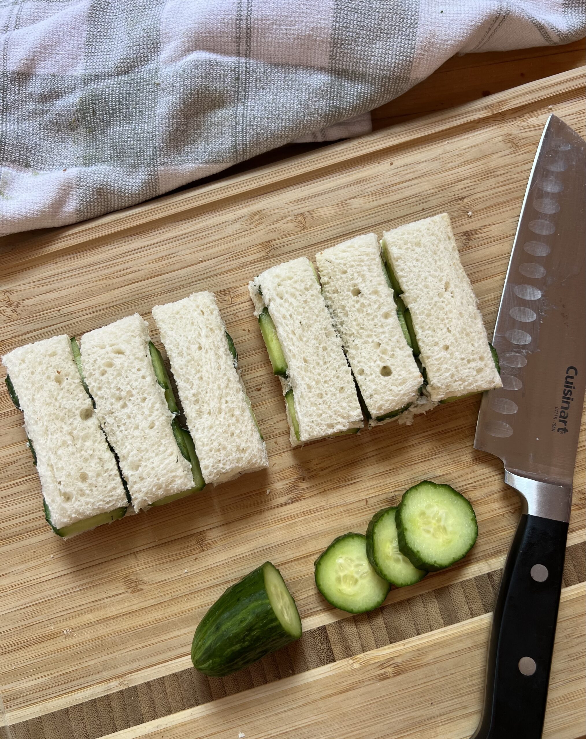 Cucumber Finger Sandwiches for Cotillion Afternoon Tea - sdetiquette.com